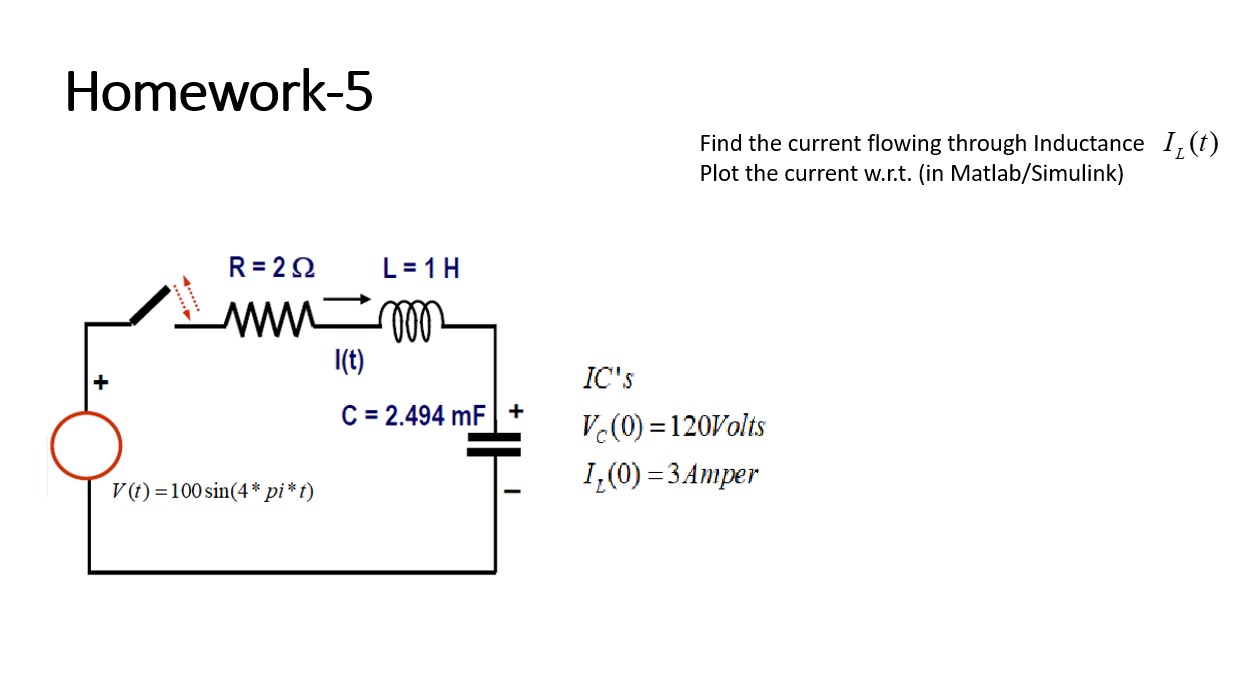 Homework-5 Find the current flowing through | Chegg.com