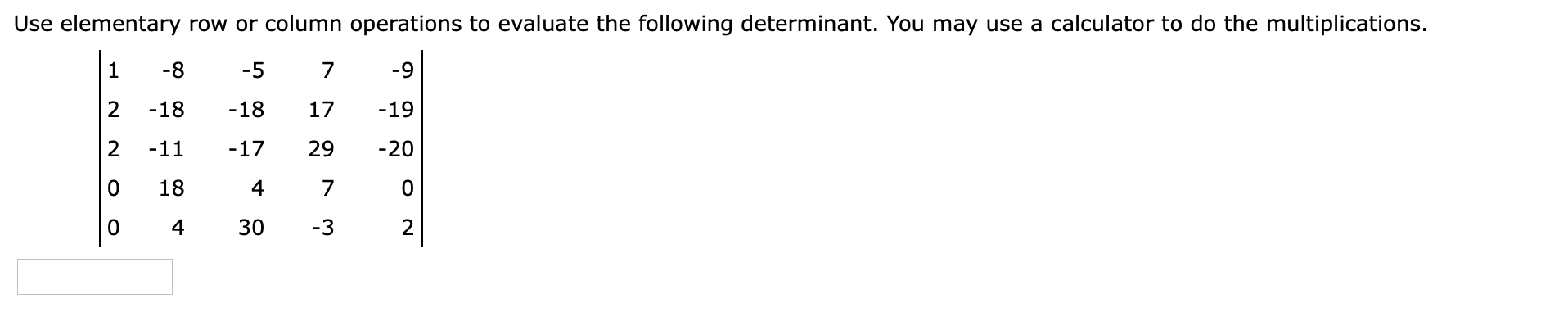 Solved Use an expansion by cofactors to find the determinant | Chegg.com