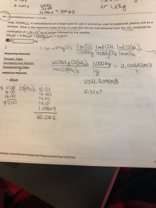 Solved my answer, 2.31e3 was not correct. I would appreciate | Chegg.com