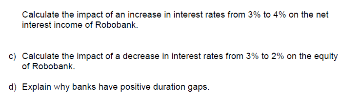 Solved 6. a) Discuss the impact of interest rate risk on | Chegg.com