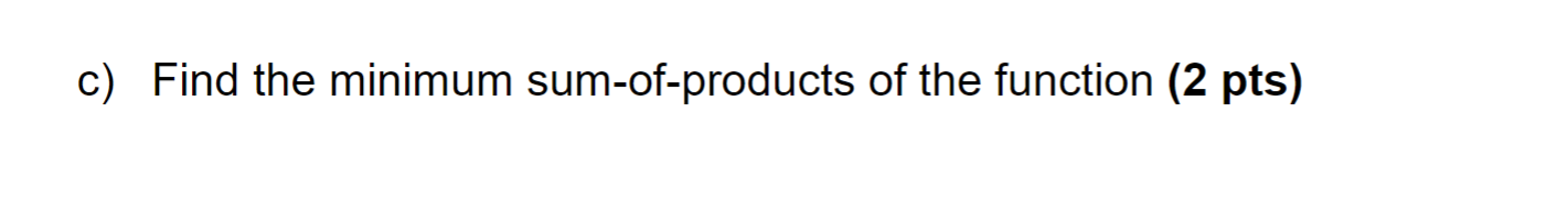 Solved 5) Given the Boolean function defined through the | Chegg.com