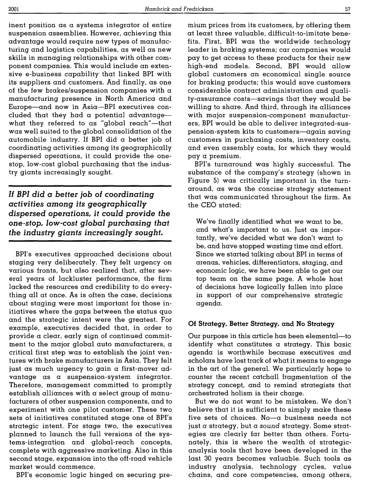 Solved Based on Hambrick and Frederickson paper on “Are you | Chegg.com