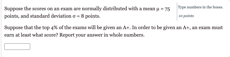 Solved Suppose The Scores On An Exam Are Normally