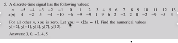 Solved 9. Given a discrete-time signal defined in Exercise 5 | Chegg.com