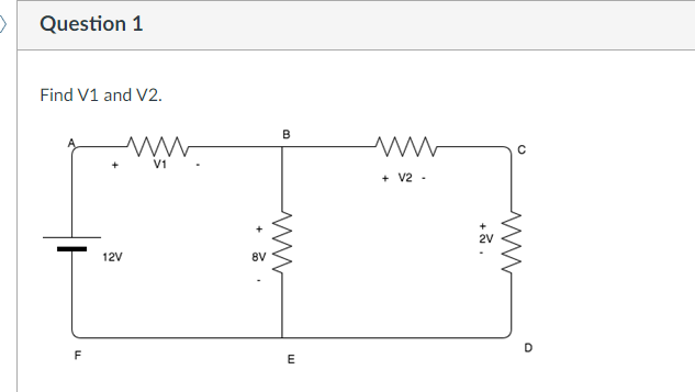Solved Find V1 and V2. | Chegg.com