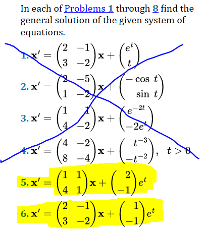 Solved In each of Problems 1 through 8 find the general | Chegg.com