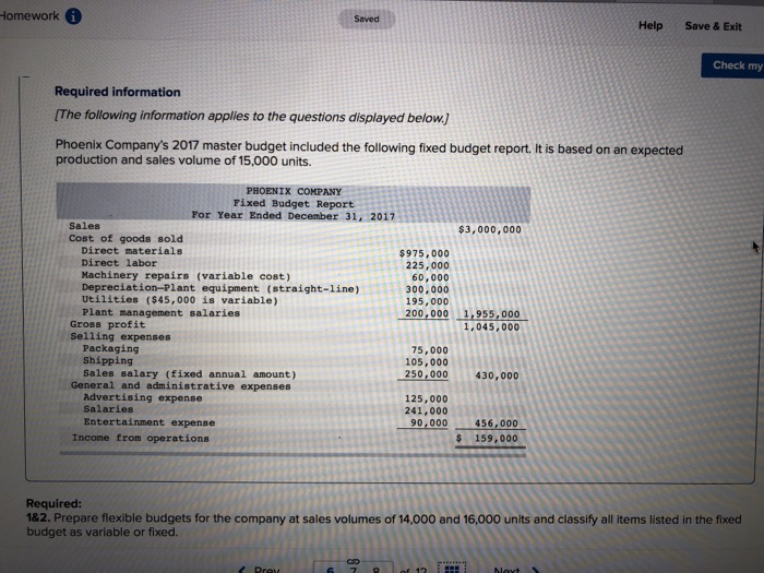 Solved Homework Saved Help Save & Exit Check my Required | Chegg.com