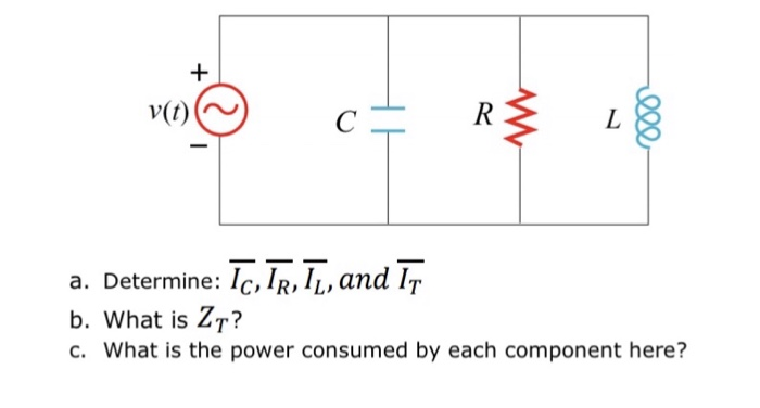 Solved 1) Given the circuit below, with v(t) 15 sin(377t - | Chegg.com