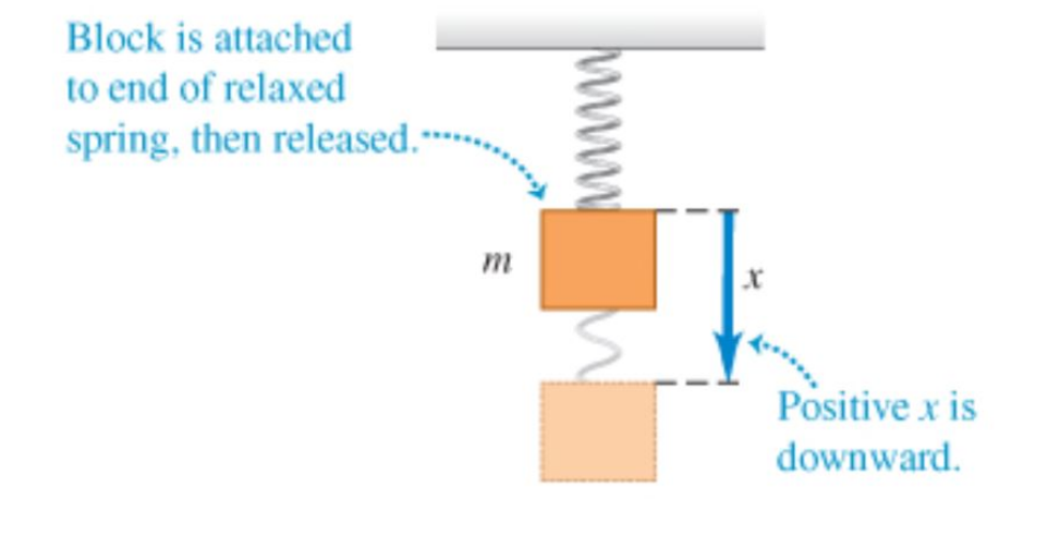 Solved Consider a hanging spring of negligible mass that | Chegg.com