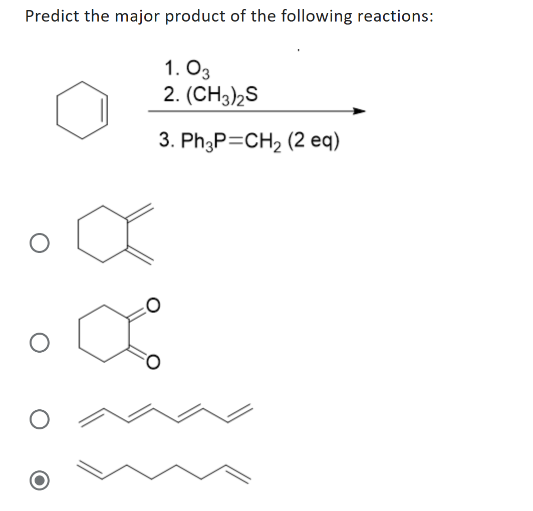 Solved Predict the major product of the following reactions: | Chegg.com