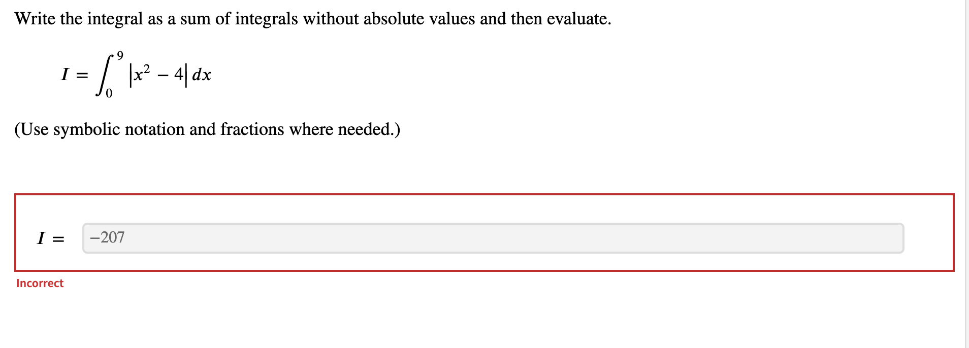 Solved Write the integral as a sum of integrals without | Chegg.com