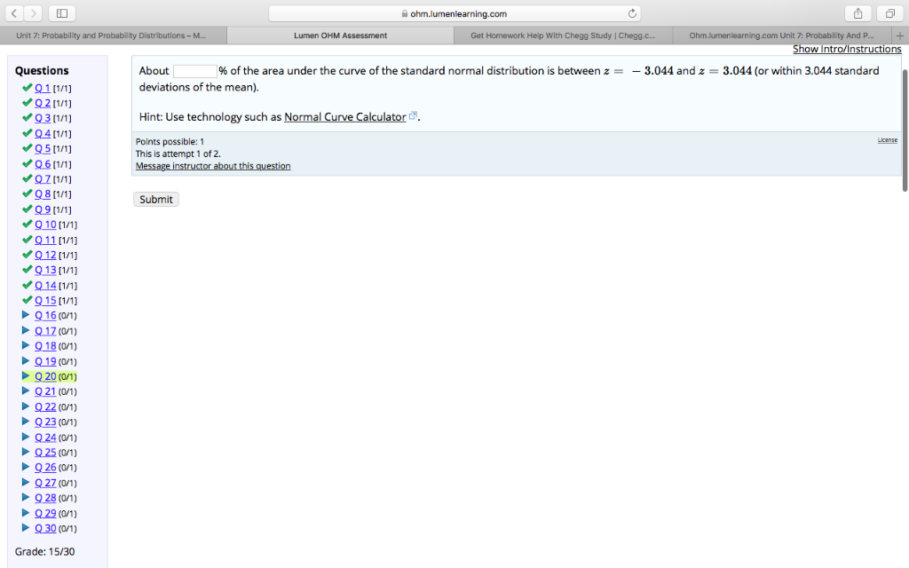 Solved ohm.lumenlearning.com Unit 7: Probability and | Chegg.com