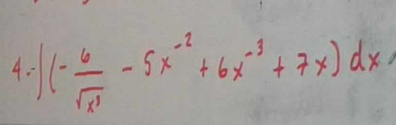 Solved ∫(x5+(x52)+4x4+6)dx ∫x5dx+2∫x−5dx+∫x2dx+6∫dxy2x4 x6 | Chegg.com