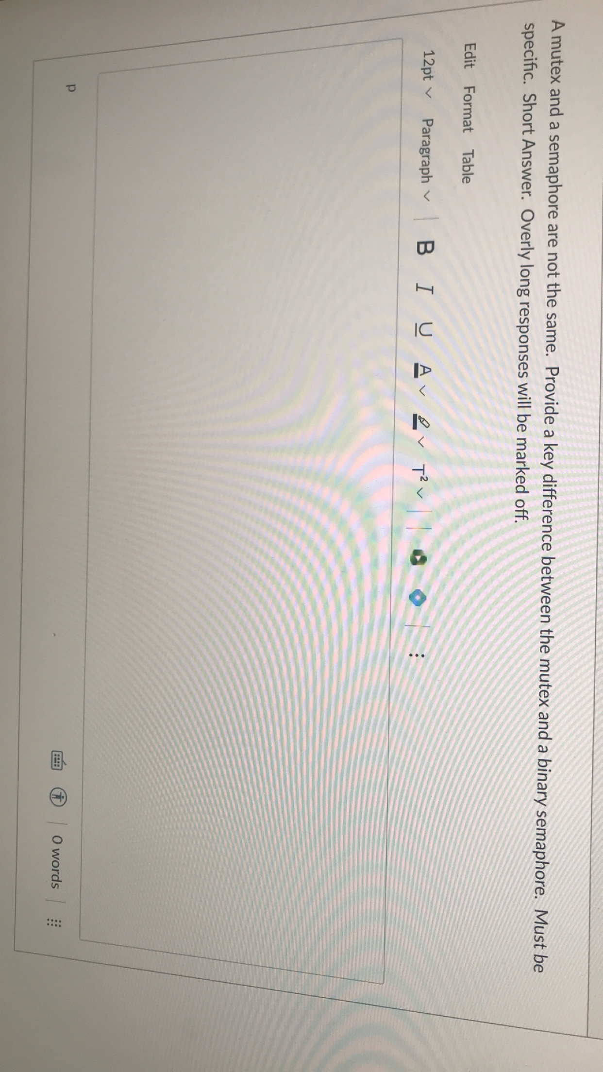 Solved A mutex and a semaphore are not the same. Provide a | Chegg.com