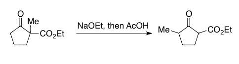 Solved NaOEt, then AcOH | Chegg.com