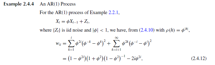 For univariate AR(1) processes, derive the formulas | Chegg.com