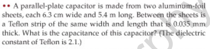 Solved .. A parallel-plate capacitor is made from two | Chegg.com
