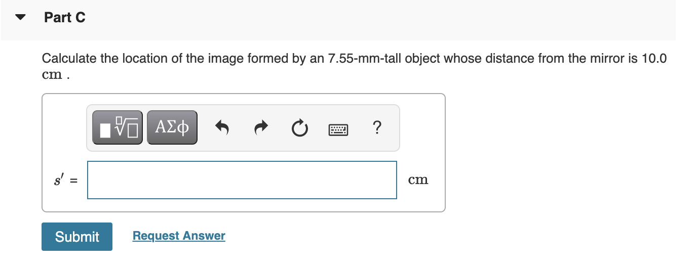 Solved Review Constants A convex spherical mirror has a | Chegg.com