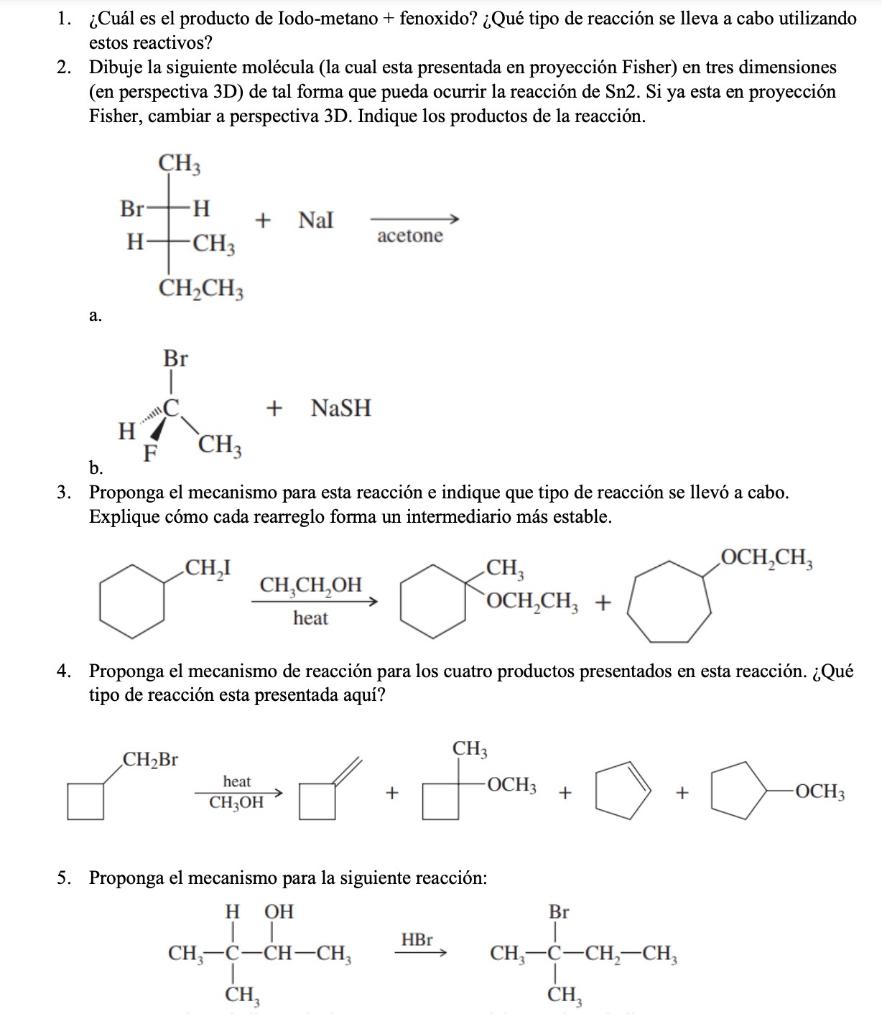 Solved 1. What is the product of iodo-methane + phenoxide? | Chegg.com