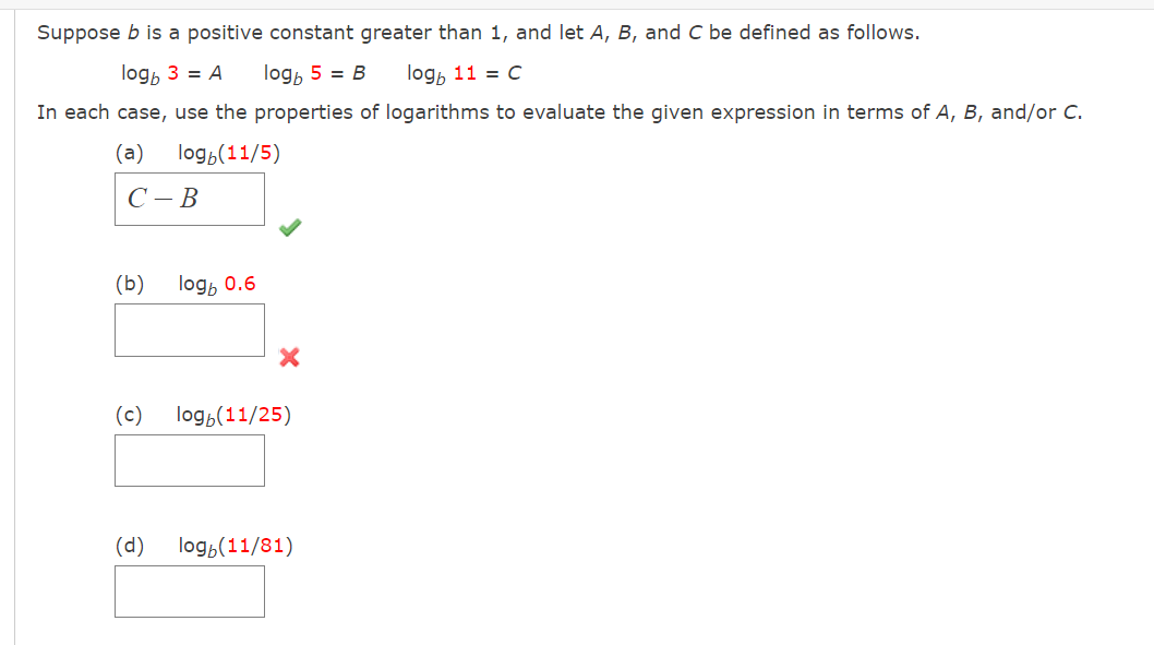 Solved Suppose b is a positive constant greater than 1 , and | Chegg.com