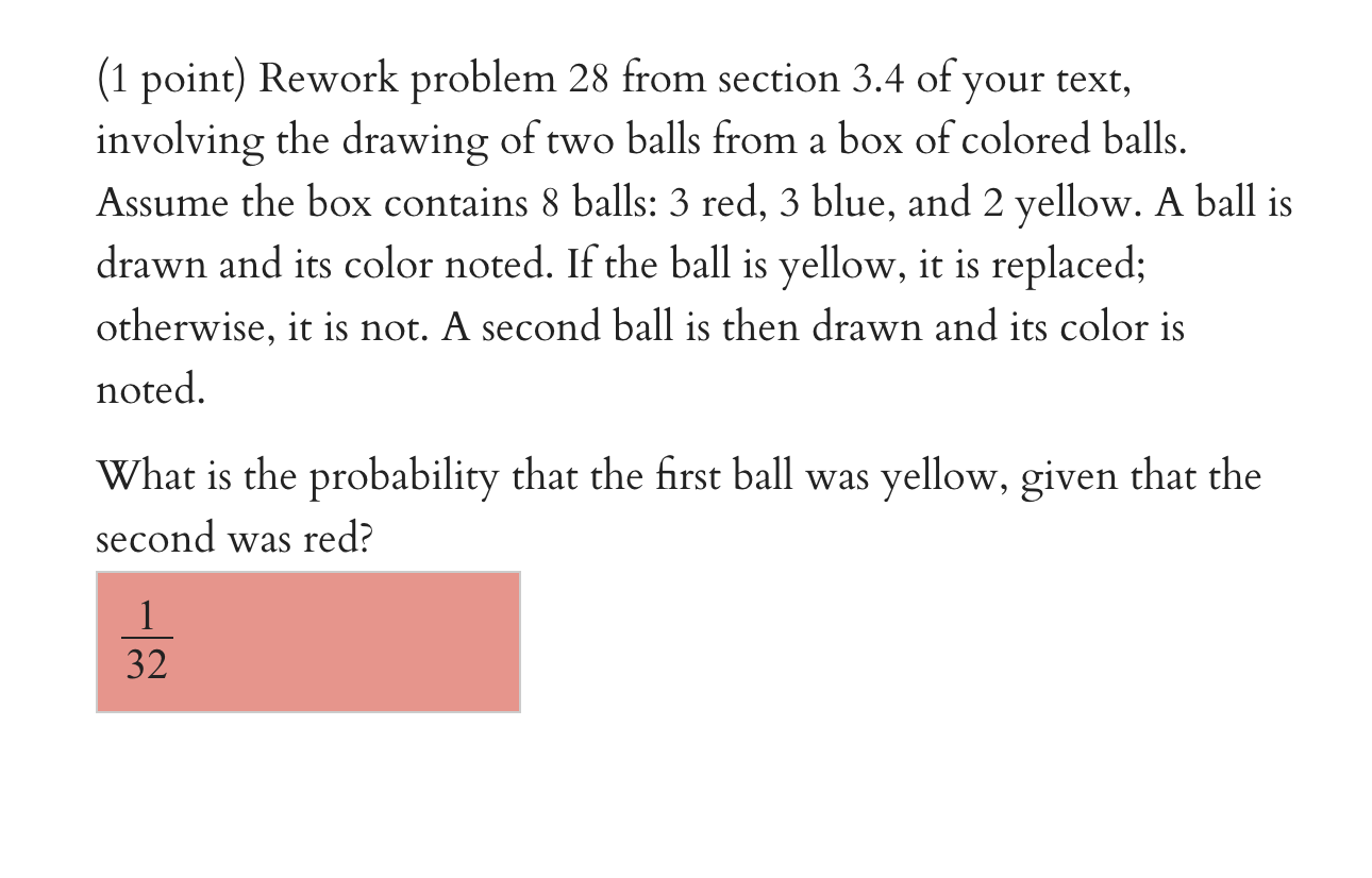 Solved 1 Point Rework Problem 28 From Section 3 4 Of Your