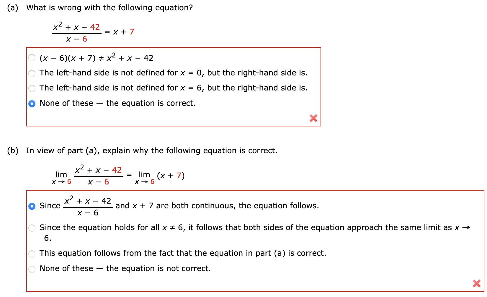 Solved (a) What is wrong with the following equation? (b) In | Chegg.com