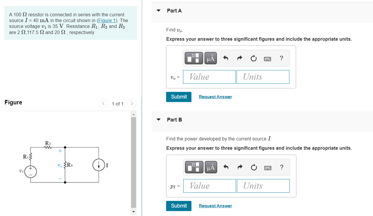 Solved A 100Ω resistor is connected in series with the | Chegg.com