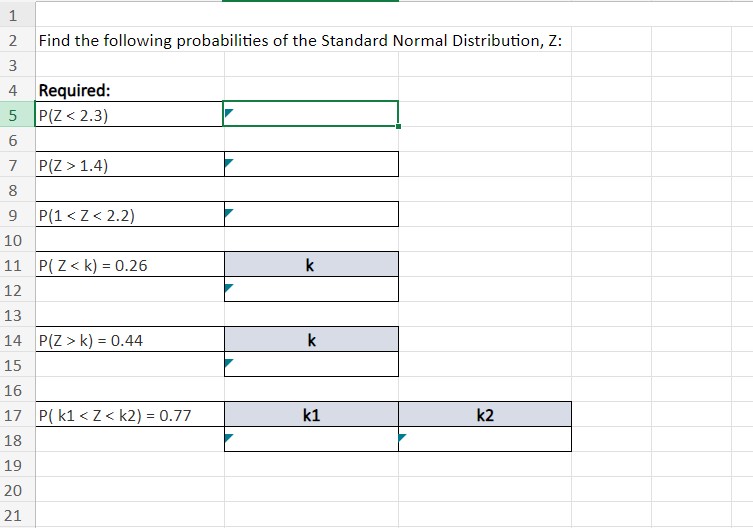 Solved Please help, I need the correct excel formula to get | Chegg.com
