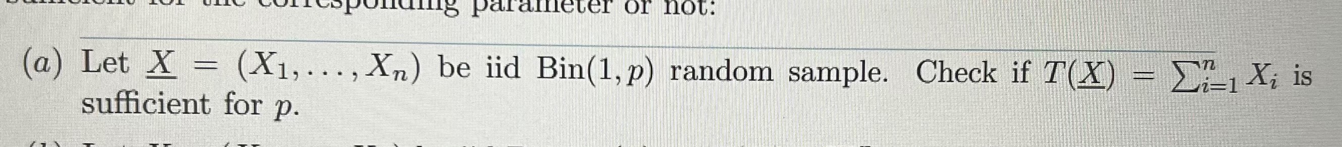 Solved Use Sufficiency definition( conditional joint | Chegg.com