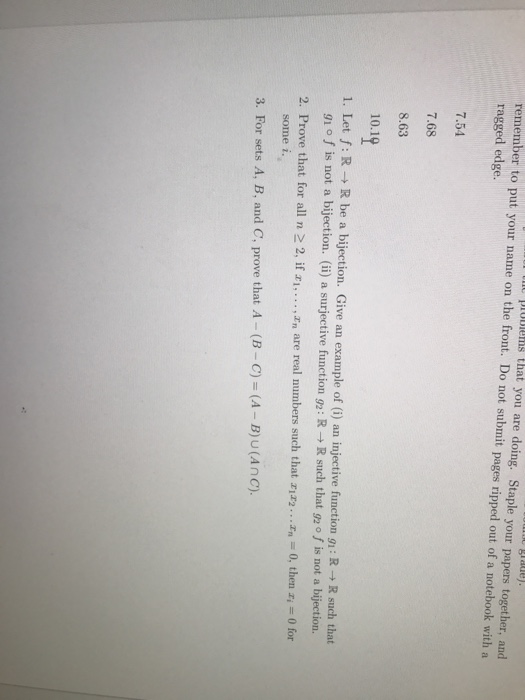 Solved Let f: R rightarrow R be a bijection. Give an example | Chegg.com