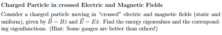Solved Charged Particle in ﻿crossed Electric and Magnetic | Chegg.com