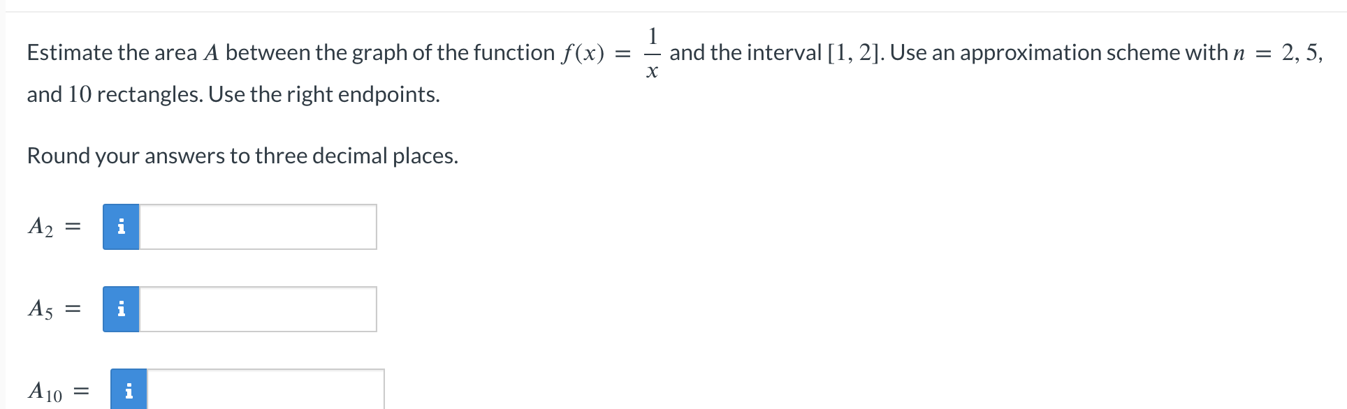 Solved Estimate the area A between the graph of the function | Chegg.com