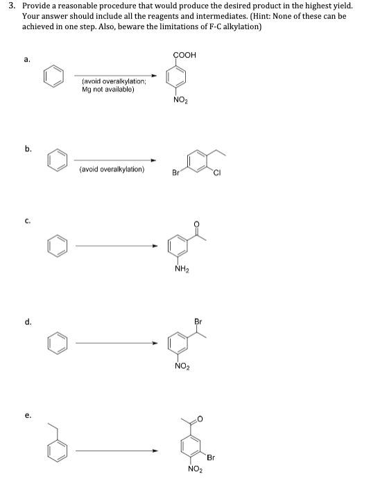 Solved 3. Provide a reasonable procedure that would produce | Chegg.com
