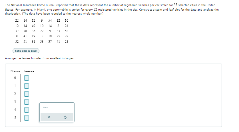 Solved The National Insurance Crime Bureau reported that | Chegg.com