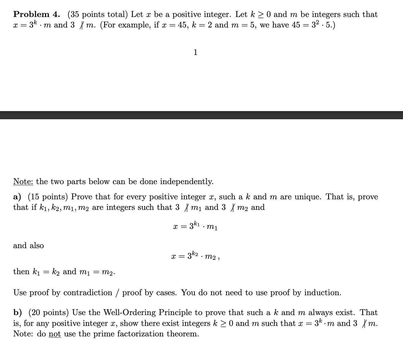 Solved Problem 4. (35 points total) Let x be a positive | Chegg.com