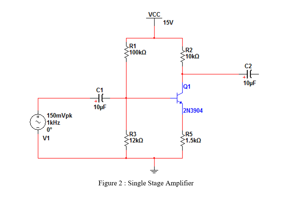 Solved 1. Construct common-emitter amplifier as shown in | Chegg.com