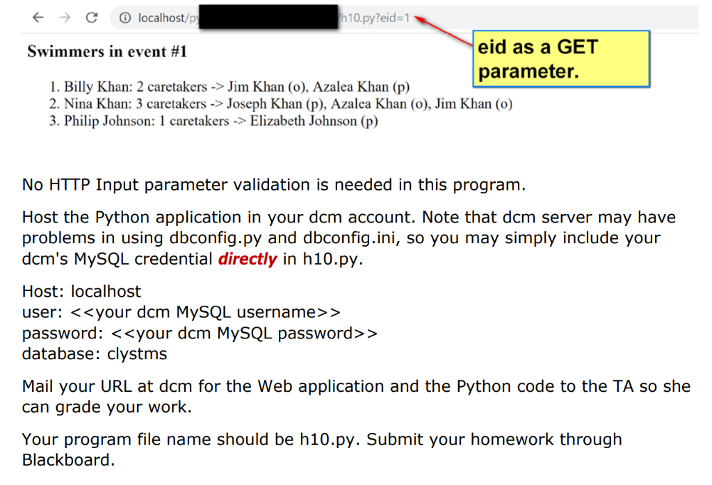 Web Database Development with MySQL, PyMySQL and | Chegg.com