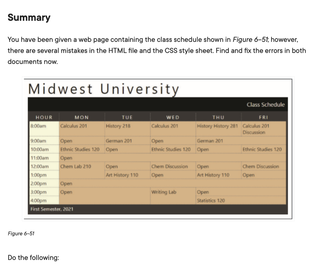Solved Summary You have been given a web page containing the | Chegg.com