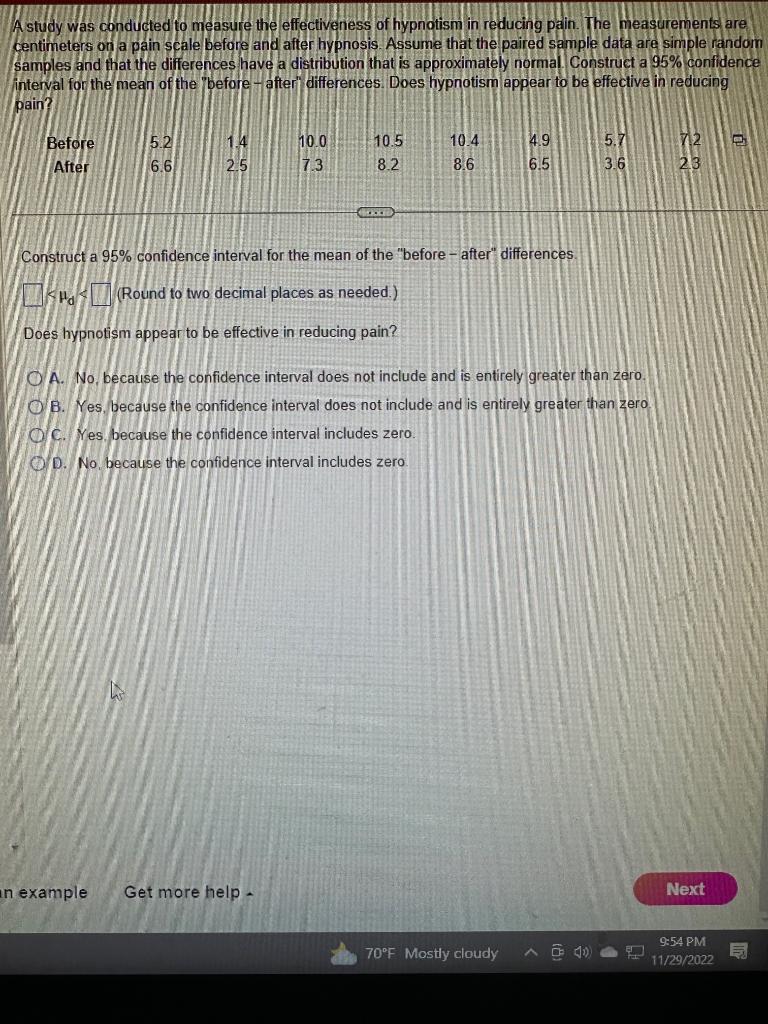 Solved A study was conducted to measure the effectiveness of | Chegg.com