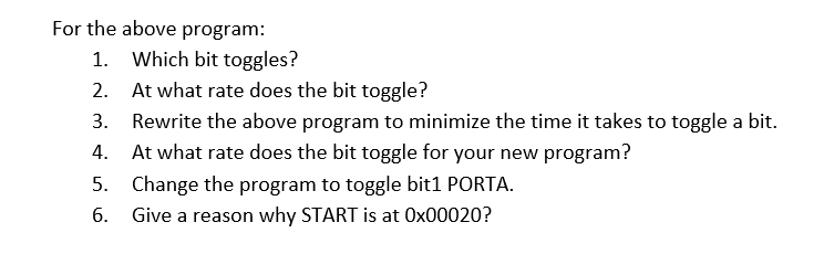 1. Program Toggle bit ogglebit toggle bit using | Chegg.com