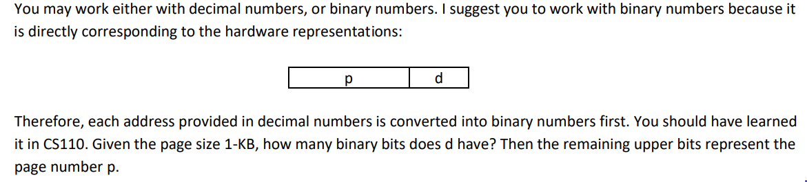 Solved 4. (3 marks) Assuming a 1-KB page size, what are the | Chegg.com
