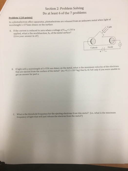 Solved Section 2: Problem Solving Do at least 6 of the 7 | Chegg.com