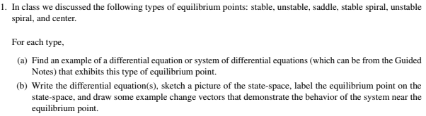 Solved In class we discussed the following types of | Chegg.com