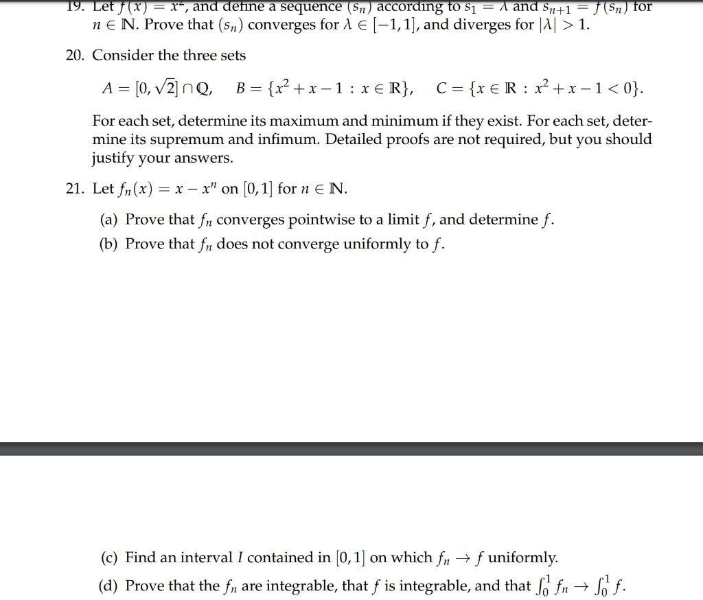 Solved ex, and define a sequence (Sn) according to s1 and | Chegg.com