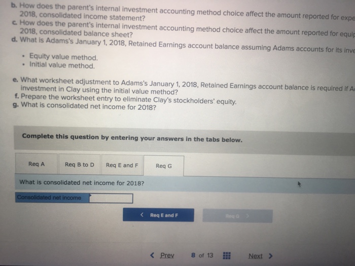Solved Saved Help Save &Exit Sub Check my work Adams, Inc, | Chegg.com
