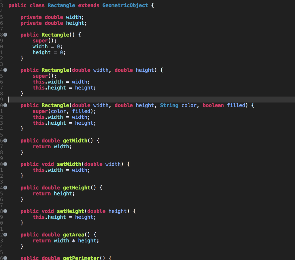 Solved Question 3 [30 points] A. Write an Octagon class that | Chegg.com
