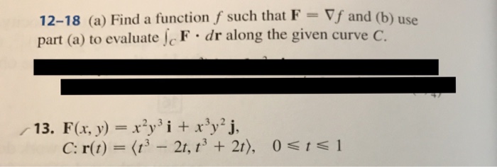 Solved Find a function a such that F such that F = nabla f | Chegg.com