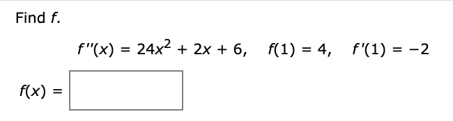 Solved Find f. f Solved Find f. f