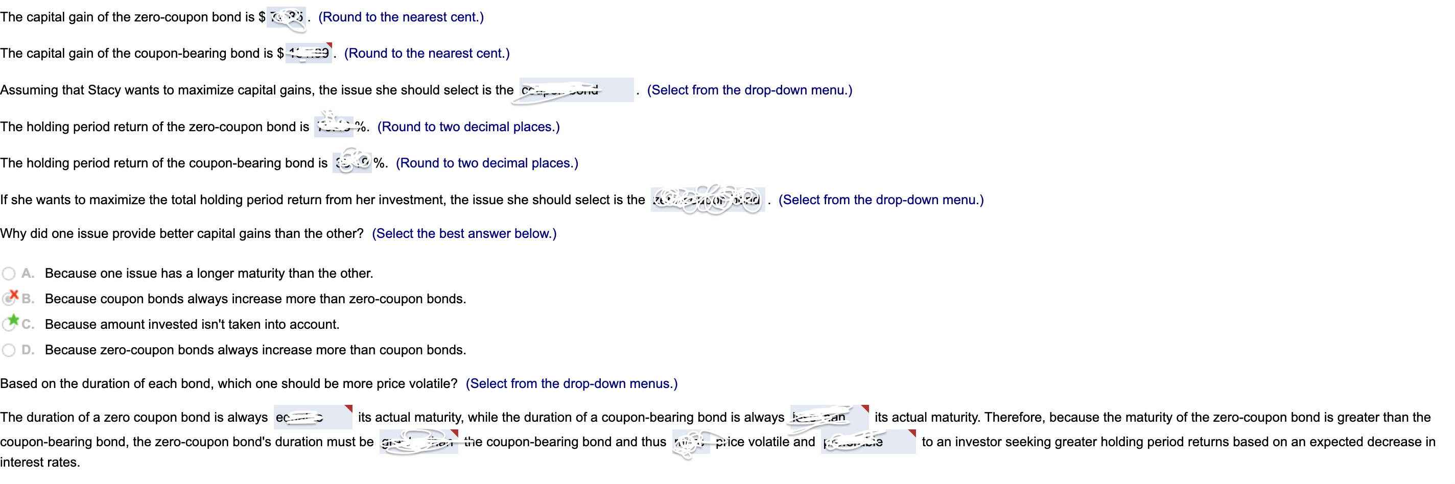 Stacy Picone is an aggressive bond trader who likes | Chegg.com