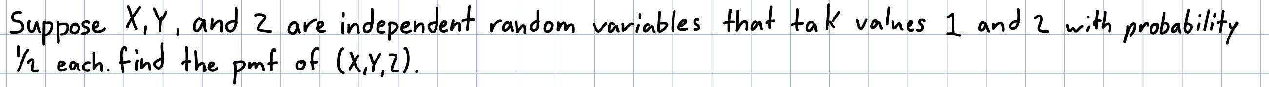 Solved Suppose X,Y, and 2 are independent random variables | Chegg.com